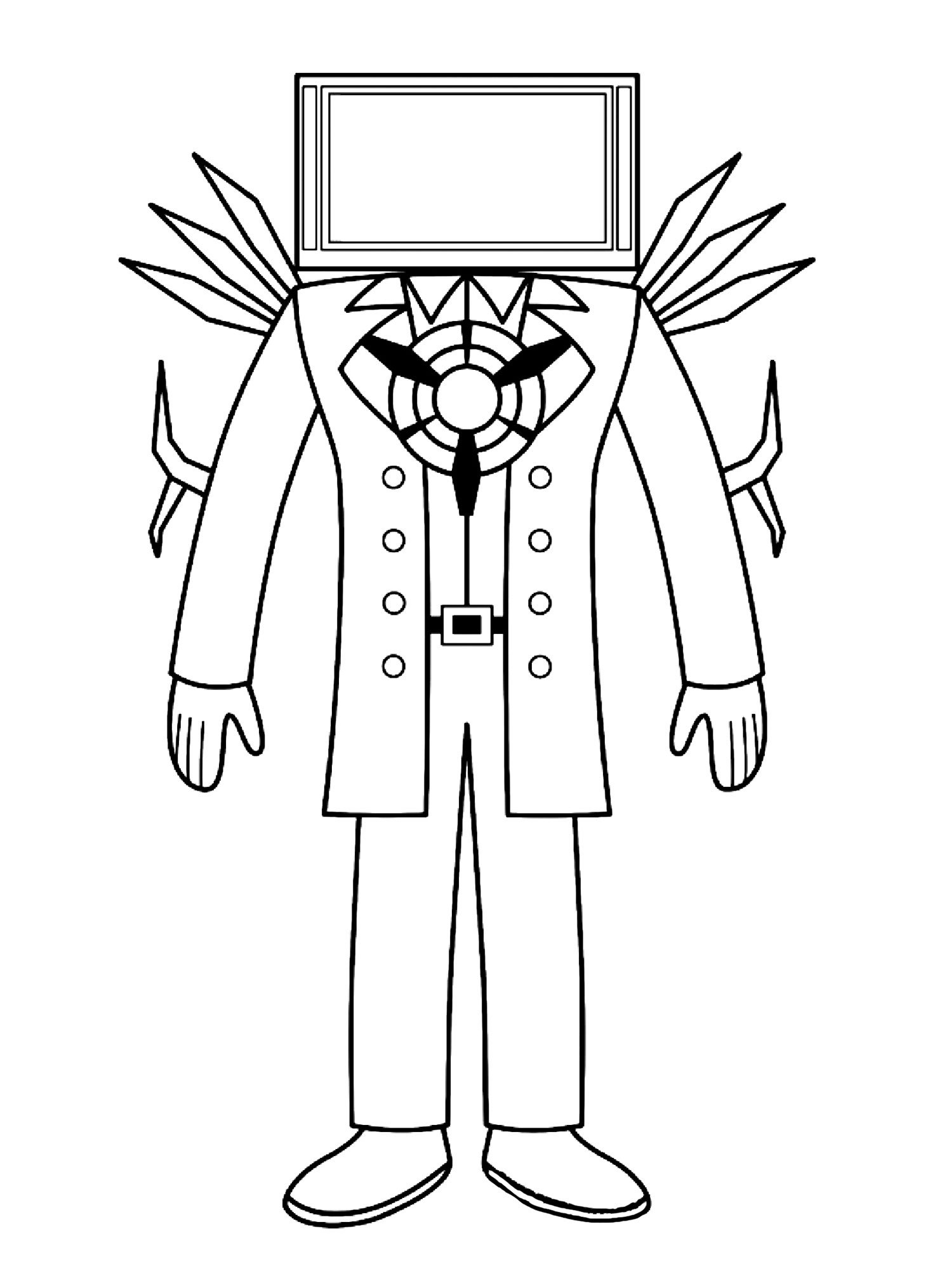 Телемен титан раскраска - 63 фото