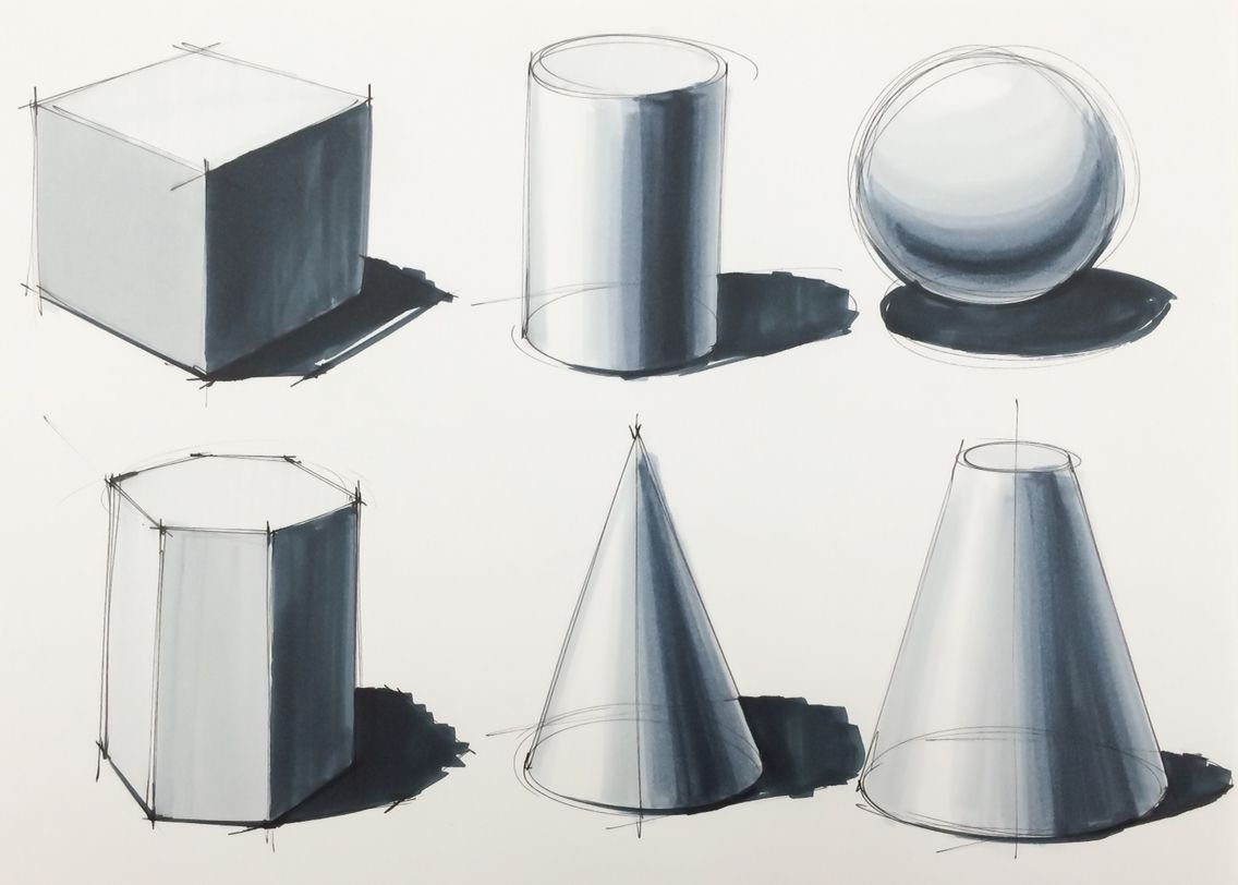 Геометрические фигуры рисунок - 55 фото