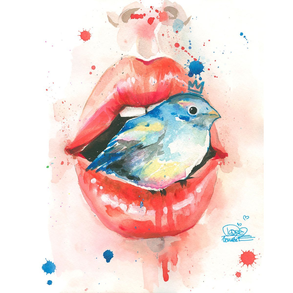 Мини рисунки акварелью - 53 фото